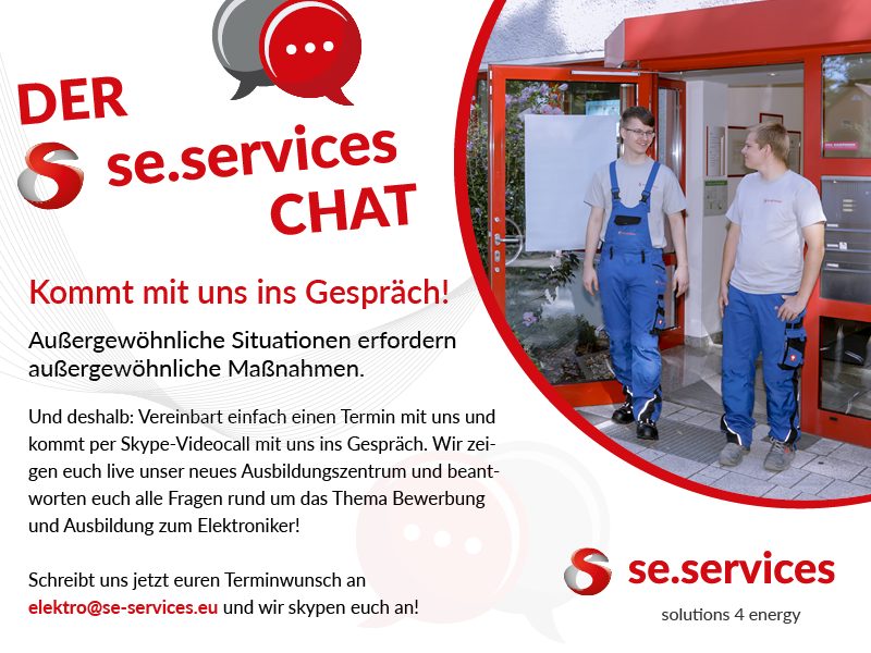 Jetzt ist die Zeit, sich zu bewerben! Nutzt die Chance! - se.services